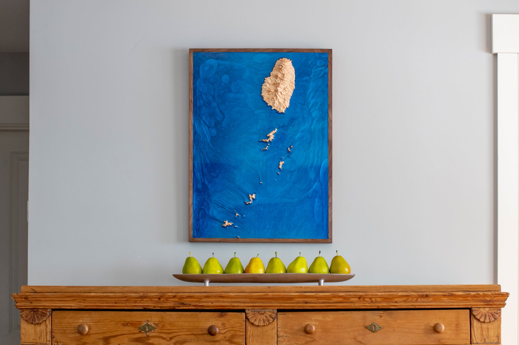 3D Topographic Map Art. Wood-Carved, Locally and Sustainably Crafted ...