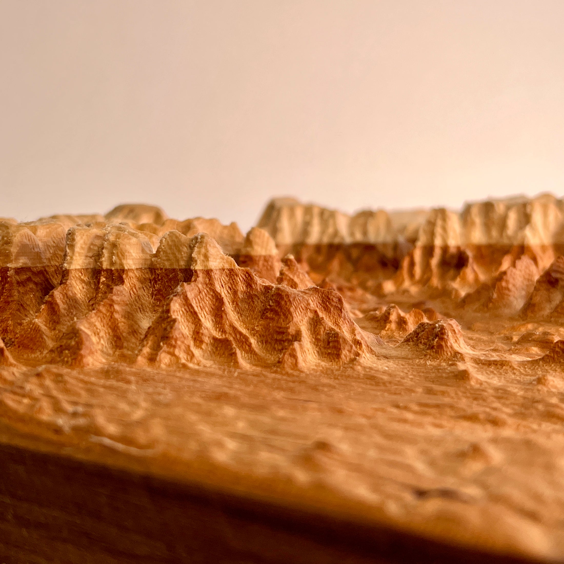 3D Topographic Map Art. Wood-Carved, Locally and Sustainably Crafted ...