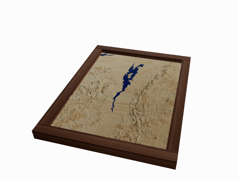 3D Topographic Map Art. Wood-Carved, Locally and Sustainably Crafted ...