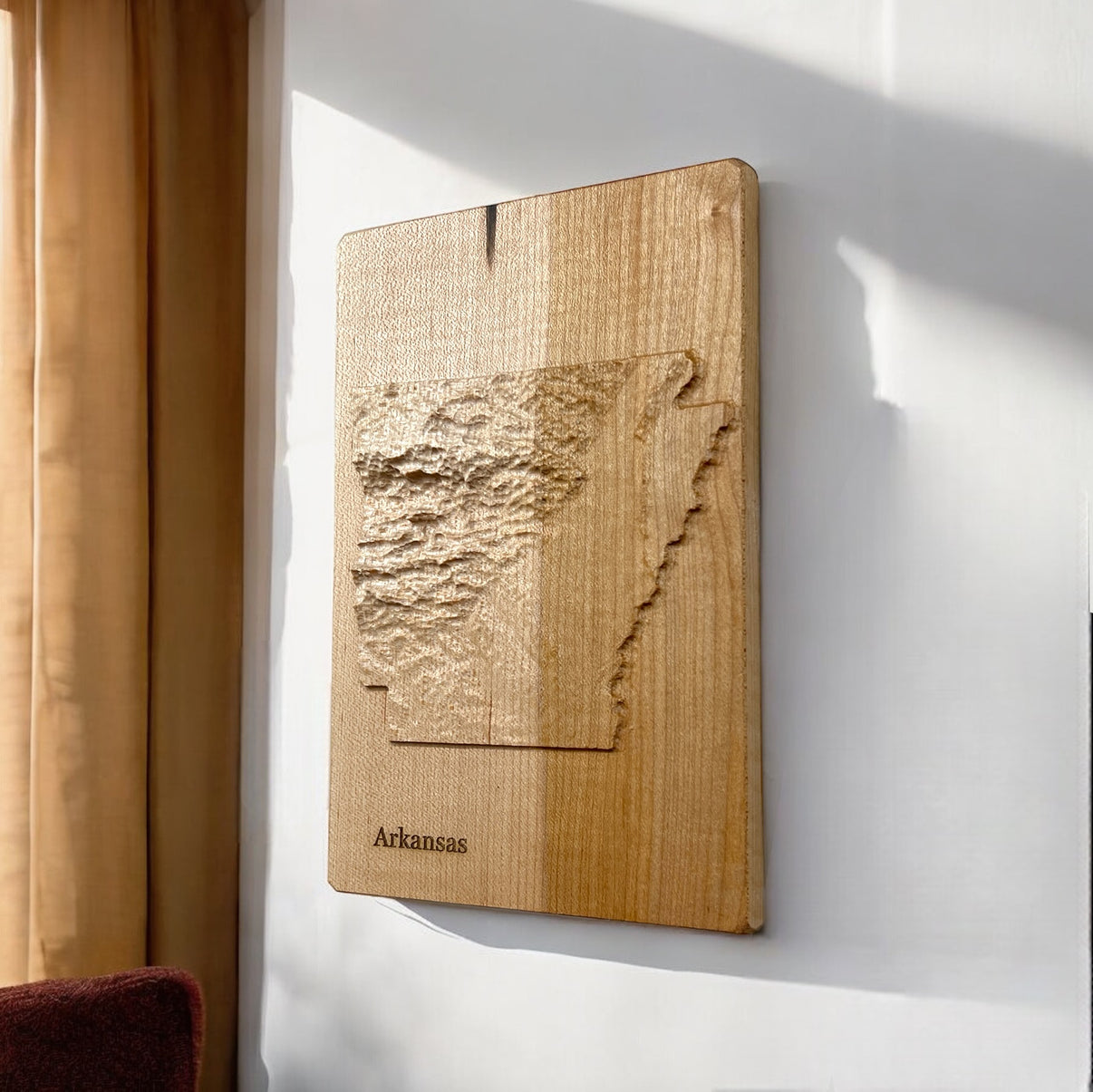 Arkansas Topographic Map | Treeline Terrains | 3D Relief State Map | A